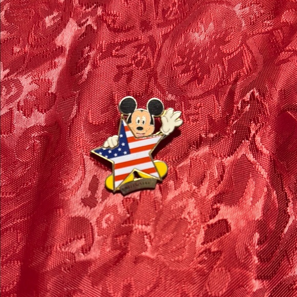 Disney | Jewelry | Disney Mickey Mouse Enamel Pin Red Yellow | Poshmark